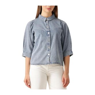 Lollys Laundry Damen, Blusen & Hemden, Blau, XLGr&ouml;&szlig;e