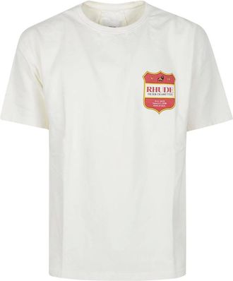 Rhude Filtaro Crest Tee - Homme - Tops - Blanc - Taille: S