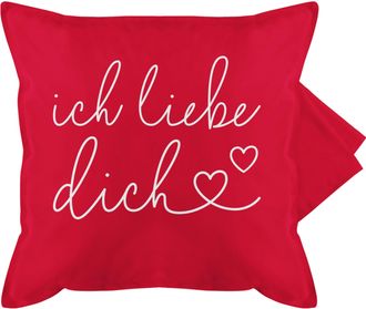 Shirtracer Kissenbezug - Valentinstag Partner Kissen Ideen - Ich Liebe Dich - Jahrestag Geschenk für Ihn Sie Valentinsgeschenk Männer Frauen Liebesgeschenke - 50