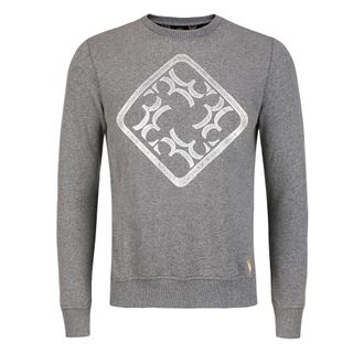 Billionaire Boys Club Homme, Sweatshirts et sweats &agrave; capuche, Gris, Taille: XS Round Neck Cotton Fleece SweaT-shirt