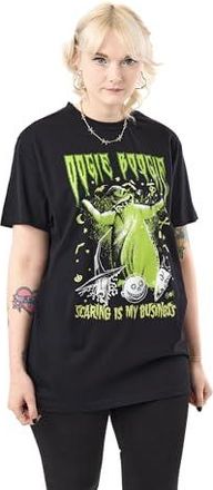 Disney Cauchemar Avant Noël Oogie Boogie Unisex Black Short Sleeved T-Shirt | Tee-Shirt Graphique Effrayant | Vêtements dHalloween Jack Skellington | Marchan