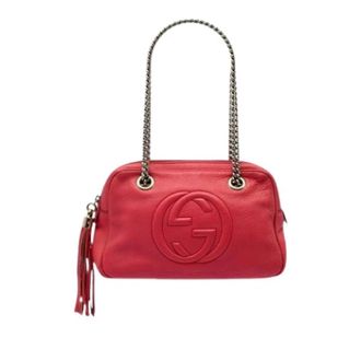 Gucci Sac bandouli&egrave;re Soho Pre-owned - Femme - Pre-owned - Rouge - Taille: ONE Size