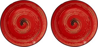 Wilmax England Wilmax | COLORBOOM Essteller | 2er-Set | Modernes Design | Porzellan | Glasiert | Langlebig | Lichtecht | Anlaufgeschützt | Für verschiedene Gerichte 