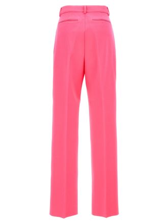 Sportmax Womens Fuchsia Virgin Wool Casual Pants