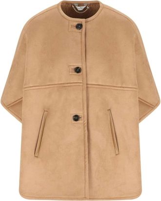 Max Mara Veste Poncho Zaza - Femme - Vestes - Brun - Taille: 38 FR