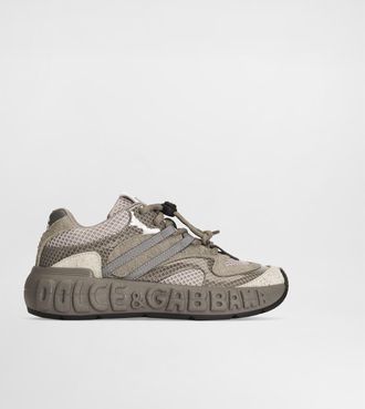 Dolce & Gabbana Sneaker Dg Bounce 12 Aus Spaltkalbsleder - Mann Collection Grau 36