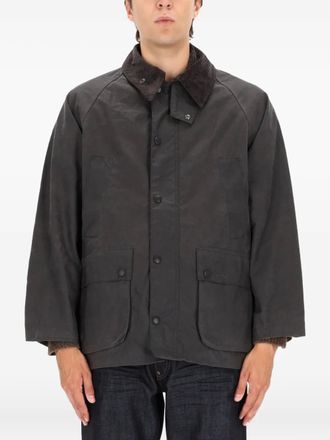 Barbour Jacke mit Cordkragen - Grau
