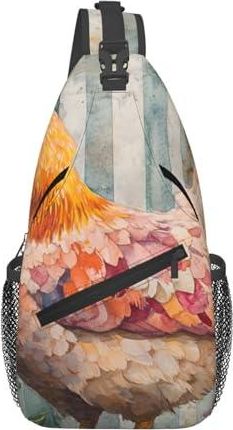 Generic Sac &agrave; bandouli&egrave;re de voyage en forme de poulet, sac &agrave; dos de randonn&eacute;e pour homme