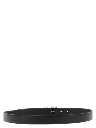 Saint Laurent Womens Black Calfskin Regular Belt