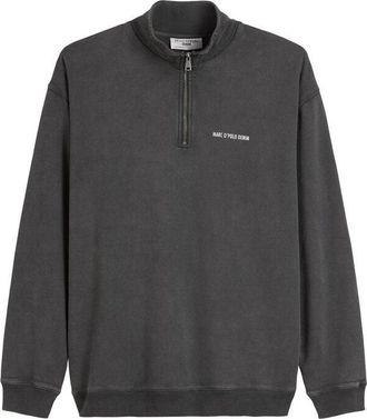 Marc O'Polo Denim Herren Troyer aus Bio-Baumwolle Relaxed Fit