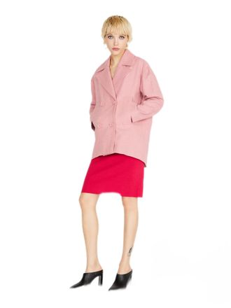 Sisley Sisley Womens Heavy Jacket 2BOYLN027 Dress Coat, Pink 90K, 42