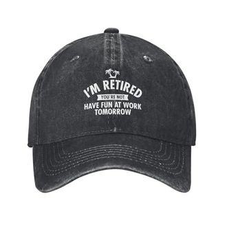 Generic Retrait&eacute;, Vous Ne Vous Amusez Pas Au Travail Unisexe Trucker Caps Athl&eacute;tique Hip-Hop Cap Classic Chapeau pour Sport Ext&eacute;rieur Golf