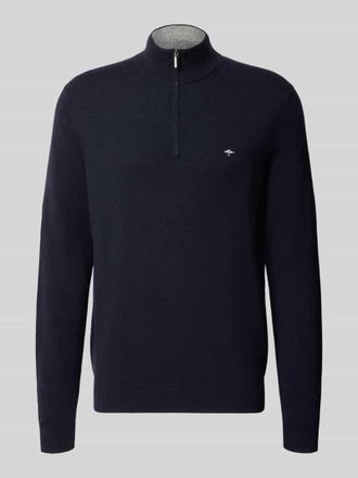 Fynch-Hatton Regular Fit Troyer aus Woll-Kaschmir-Mix