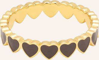 LULU Copenhagen Lulu Copenhagen Ring Connected Hearts braun
