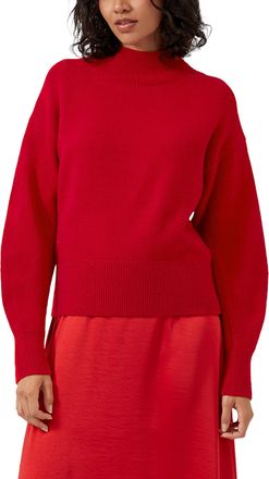 s.Oliver Weicher Pullover mit Stehkragen
