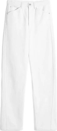 Christophe Lemaire Femme, Jeans, Blanc, Taille: 34 FR Milk Five Pockets Wide Jeans