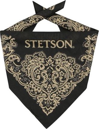 Stetson Bandana Paisley Femme/Homme - Foulard Bandeau Automne Printemps Hiver &Eacute;t&eacute; Printemps-&eacute;t&eacute; - Taille Unique Noir