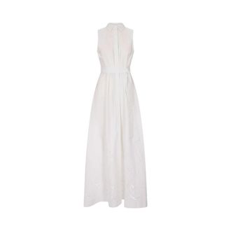P.A.R.O.S.H. Cannes Broderie-Anglaise Kleid - - Dresses - Damen - Wei&szlig; - S