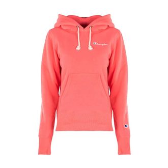 Champion Small Script Logo Reverse Weave Hoodie - - Sweatshirts & Hoodies - Damen - Rosa - L
