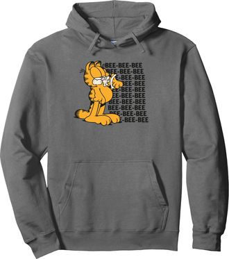 Garfield Comic-Kunstwerk im Retro-Look in stehender Pose, humorvoller Katzenmotiv Pullover Hoodie