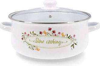 Quid 4960510 CACEROLA 26CM Acero ESMALT MEMORY QD Kochtopf, 26 cm, Stahl, Edelstahl, bunt