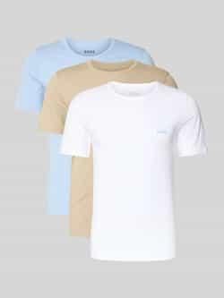 HUGO BOSS Regular Fit T-Shirt im 3er-Pack aus reiner Baumwolle