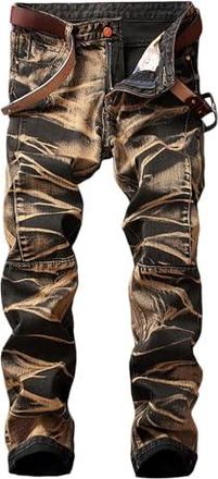 Generic Jean Homme Jeans Homme Week-End/Voyage Jean Droit Large D&eacute;contract&eacute; - Pantalon Denim Confort Max pour Homme Qui Privil&eacute;gie la Libert&eacute; de Mouvement