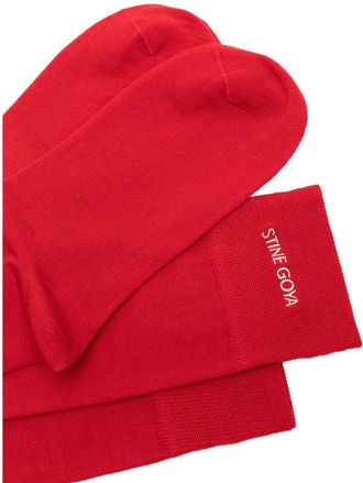 Stine Goya Scarl Knee-High Socks - Red