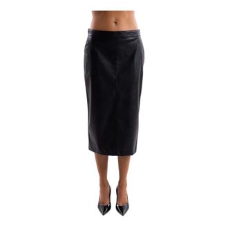 Pinko Longuette Straight Skirt - - Skirts - Damen - Schwarzk - L