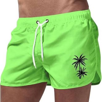 Generic Short de bain hawa&iuml;en &agrave; s&eacute;chage rapide pour homme avec poches, Vert, 3XL