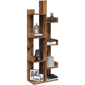 vidaXL Biblioth&egrave;que vieux bois 48x25,5x140 cm bois ding&eacute;nierie Vidaxl