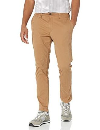 Amazon Essentials Goodthreads Homme Skinny-fit Washed Chino Not Applicable, Beige (British Khaki), (Taille fabricant: 40W x 30L)