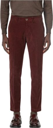 Mason's Pantalon Chino Torino - Homme - Pantalons - Rouge - Taille: M