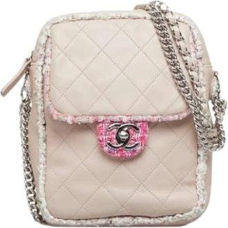 Chanel Sac bandouli&egrave;re vintage doccasion - Femme - Pre-owned - Beige - Taille: ONE Size