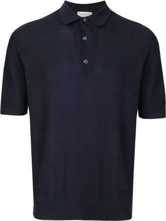 John Smedley Homme, Tops, Bleu, Taille: M Polo Chemises