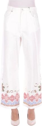 Max Mara Femme, Jeans, Blanc, Taille: 38 FR Cropped Jeans