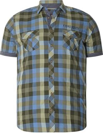 Jan Vanderstorm Chemise &agrave; manches courtes Thiade pour homme, Turquoise., 7XL