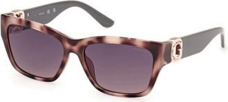 Guess Femme, Accessoires, Brun, Taille: 56 MM Lunettes de soleil oeil-de-chat