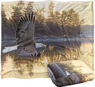 Trevco Wild Wings Gone Fishing 2 Silky Touch Super Soft Throw Blanket 152 X 127 cm
