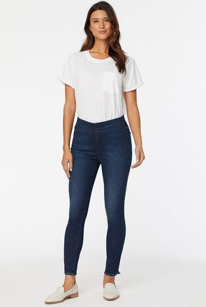 NYDJ Pull-On Skinny Ankle Dunkelblaue SpanSpring Denim