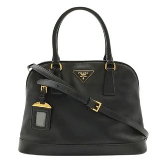 Prada Pre-owned Saffiano Handtasche - - Pre-owned - Damen - Schwarzk - ONE SIZE