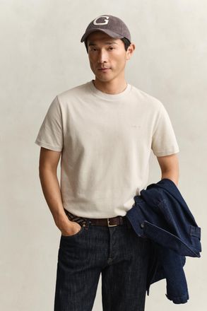 GANT Herren Two-Toned Piqu&eacute; T-Shirt (XXXL) OAT BEIGE