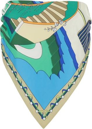 Tory Burch Femme, Tops, Multicolore, Taille: 40/42 FR Haut Foulard en Soie Imprim&eacute;e