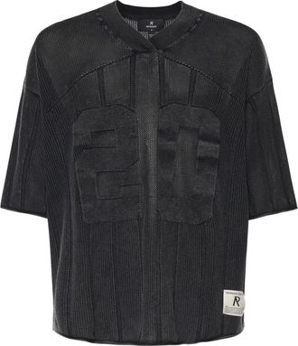 Represent Represent, Homme, Tops, Gris, Taille: M Knitted Varsity Jersey