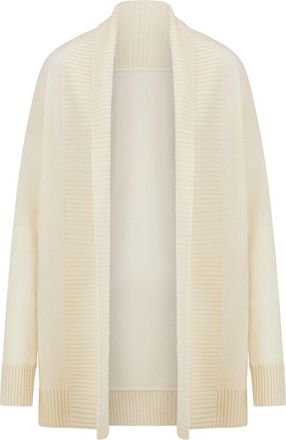 Peter Hahn Long-Strickjacke aus Schurwolle und Kaschmir Peter Hahn weiss