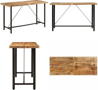 vidaXL Bartisch 180x70x107 cm Massivholz Mango und Eisen - Esstisch - Bartisch - Bistrotisch - Mangoholz Tisch - Holzt Tisch - Home & Living