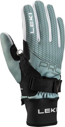 Leki W Prc Thermoplus Shark Gr&uuml;n-Schwarz - Gore-Tex Warmer stretchiger Damen Gore-Tex Langlauf Handschuh, Gr&ouml;&szlig;e 6.5 -, 652905301