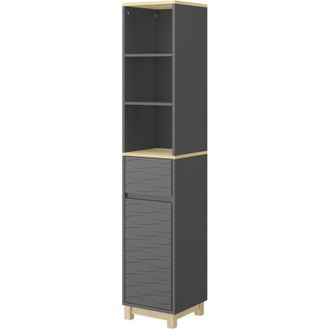 Vicco Meubles de salle de bain Livia, Anthracite, 30x151.5cm avec tiroir