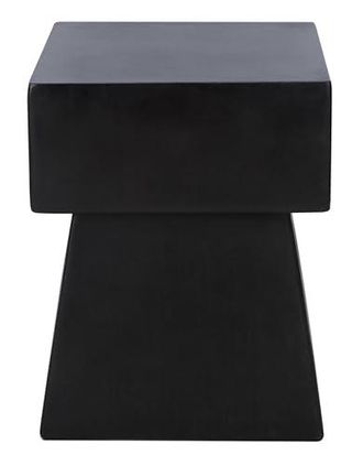 Safavieh Modern Keramik Outdoor-Akzenttisch, Schwarz