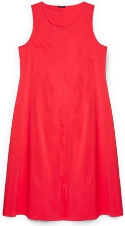 Fiorella Rubino Femme, Robes, Rouge, Taille: 54 FR Robe Free ligne A en coton